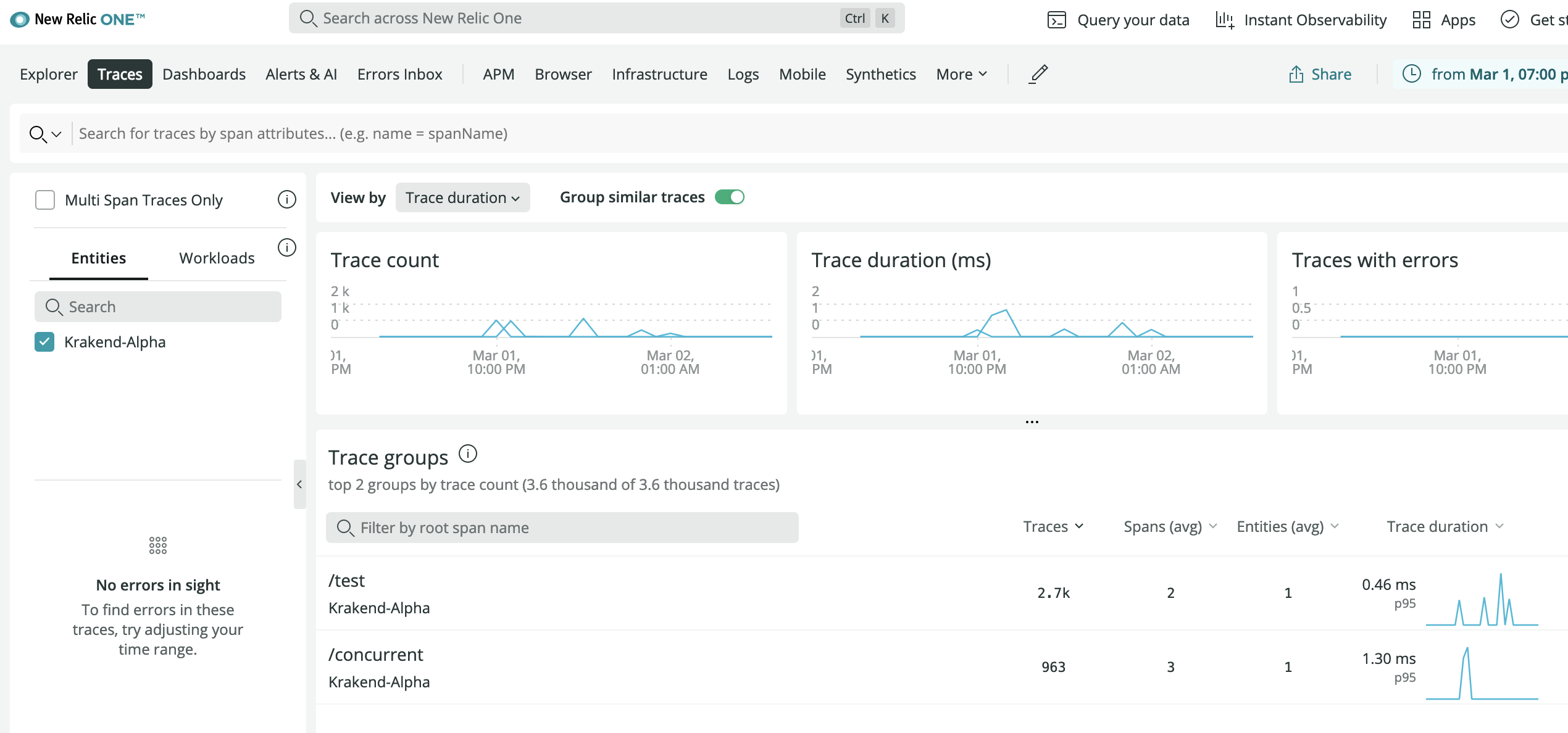 New Relic integration - Enterprise Edition | KrakenD API Gateway v2.0